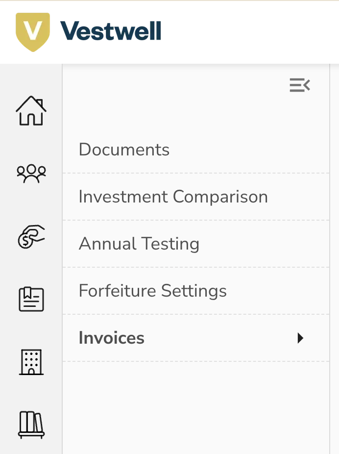 An Overview of the Invoices Page – Vestwell Help Center