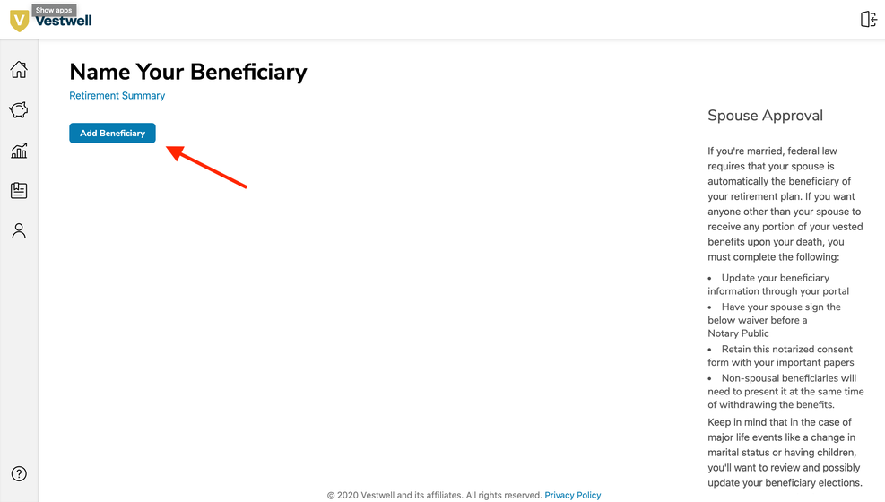 How Do I Select and Manage My Beneficiaries – Vestwell